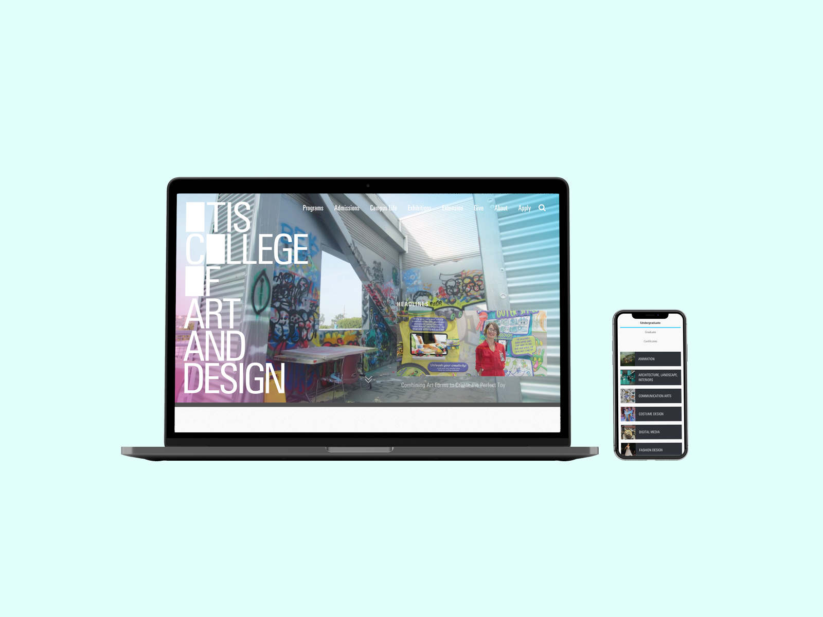 Otis College Website and Owl Event App - seanyoon