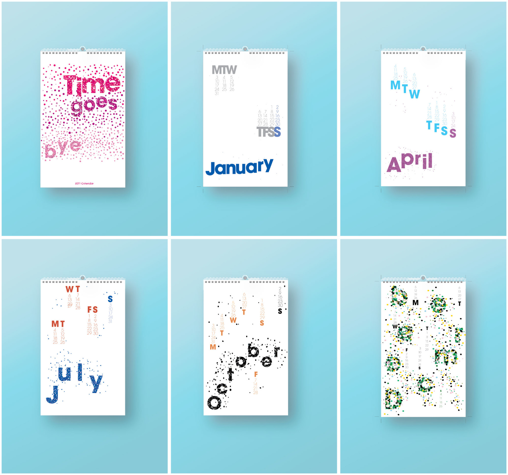 Typographic Calendar - betsy escobar | design portfolio