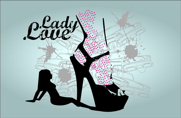 Street Art - Lady Love