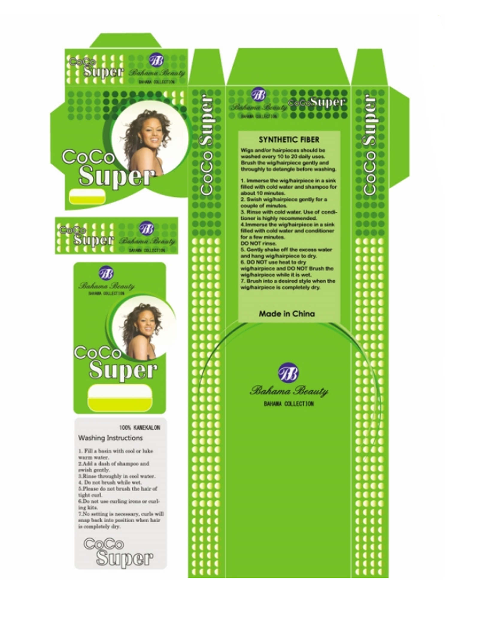 "CoCo Super" Hair Package design - Minaeson