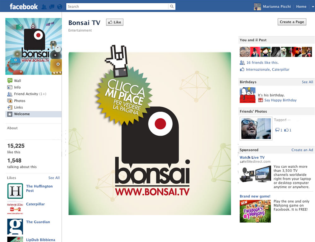 Bonsai TV - Graphics for Social Media - Marianna Picchi
