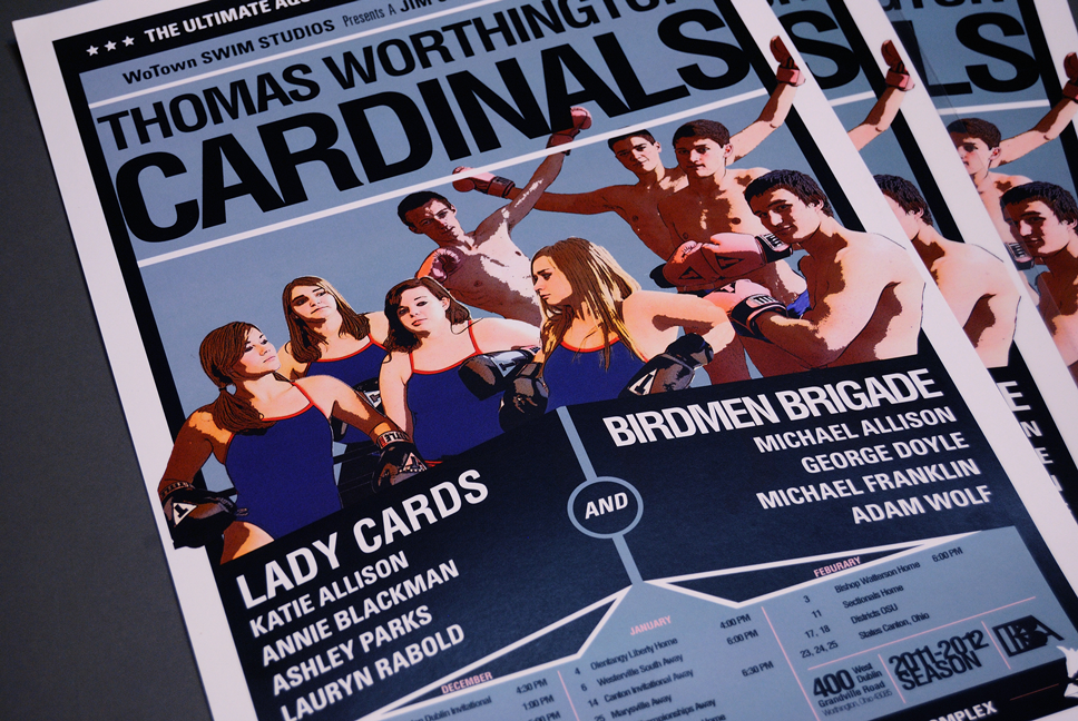 Thomas Worthington High School Swim Team Poster - David Allison