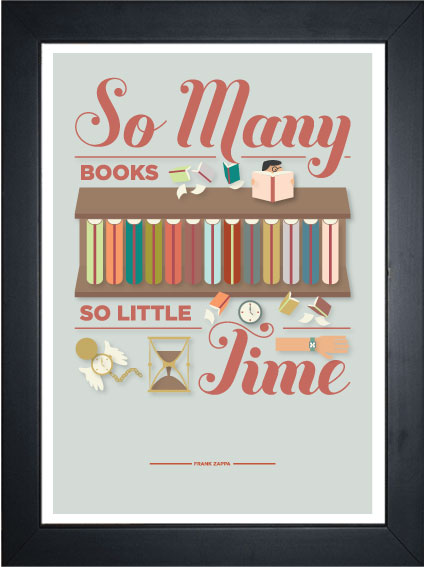 So Many Books Framed Print - www.anantahuja.com