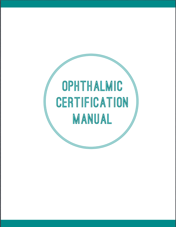 Ophthalmic Certification Manual - Casi Fleischman Photography