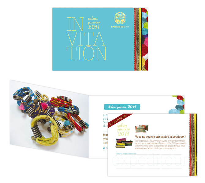 Invitation salon '11 - Invitation card - Raya AbiAad - French Graphic ...