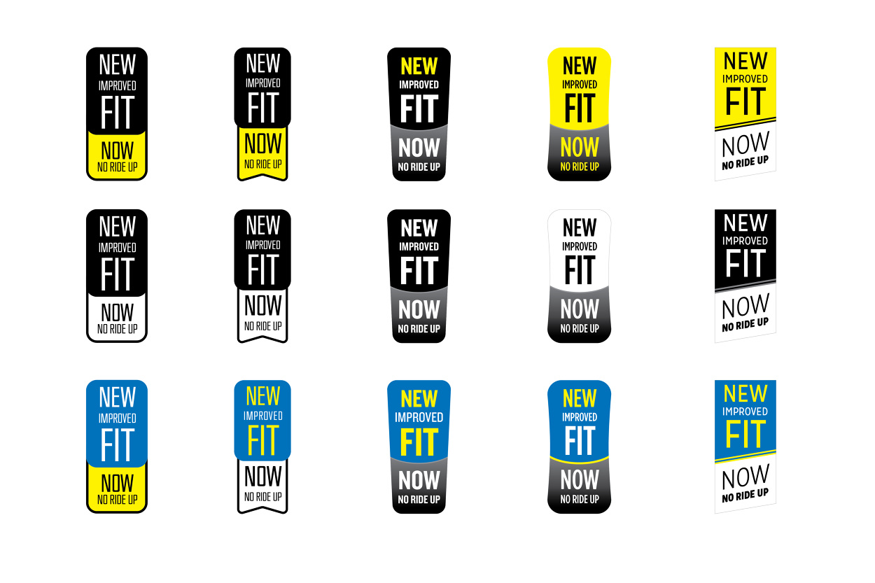 Hanesbrands New Improved Fit Sticker - Grace Kooken Design and Illustration
