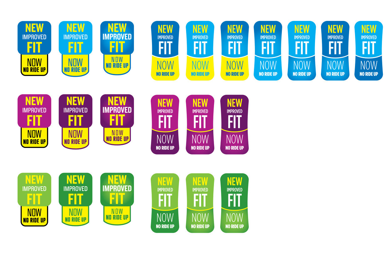 Hanesbrands New Improved Fit Sticker - Grace Kooken Design and Illustration