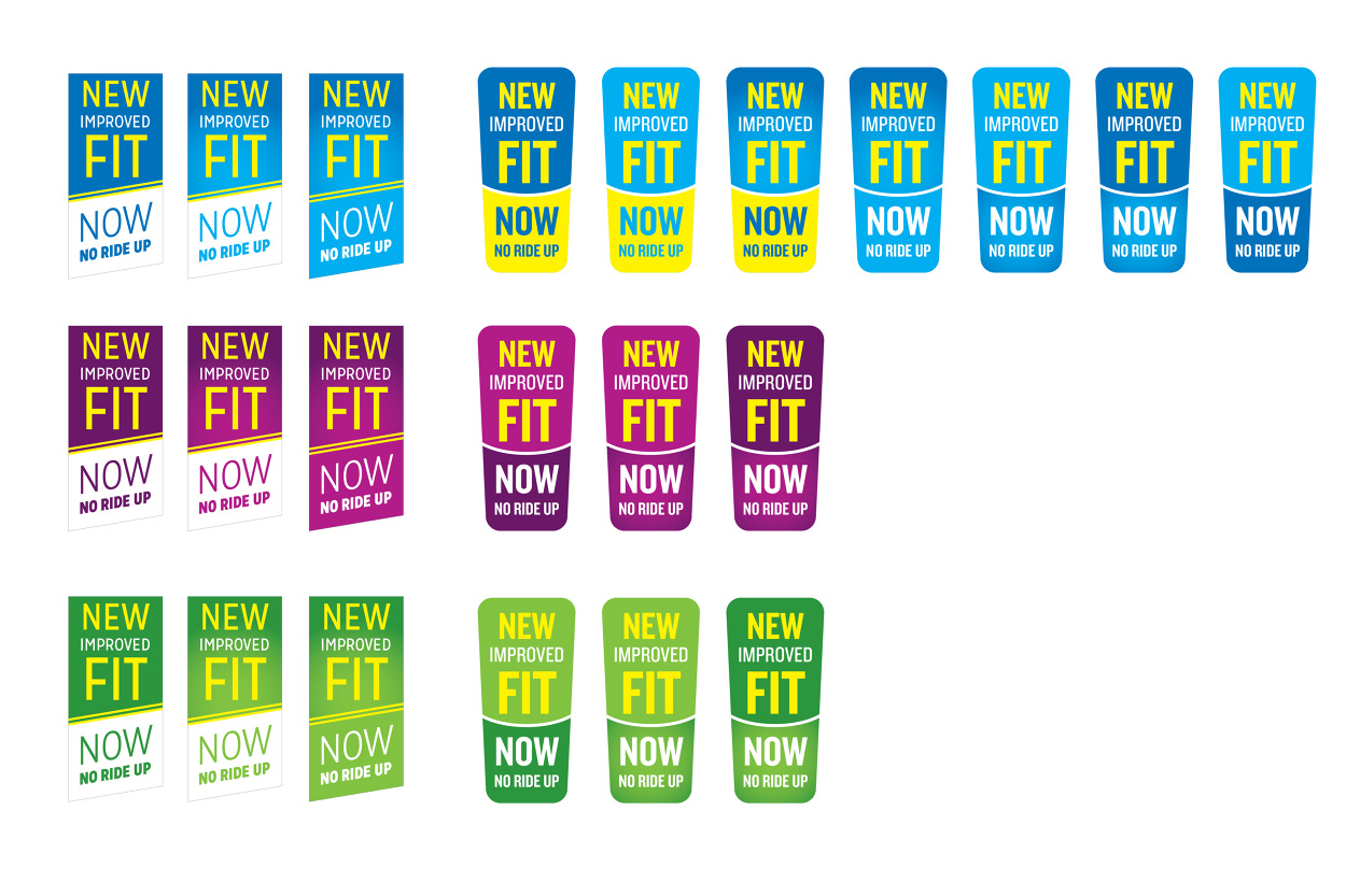 Hanesbrands New Improved Fit Sticker - Grace Kooken - Graphic Design ...