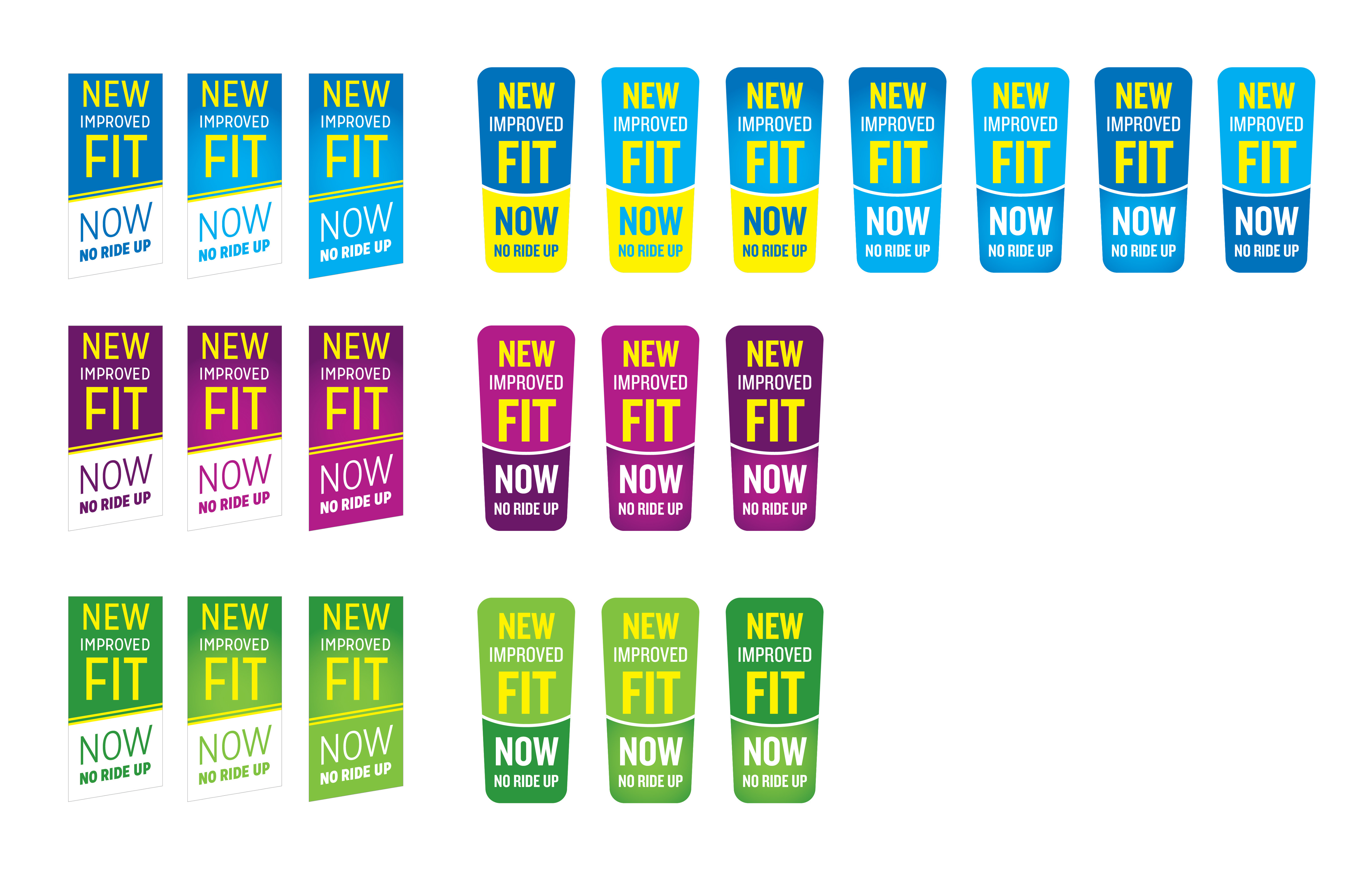 Hanesbrands New Improved Fit Sticker - Grace Kooken Design and Illustration