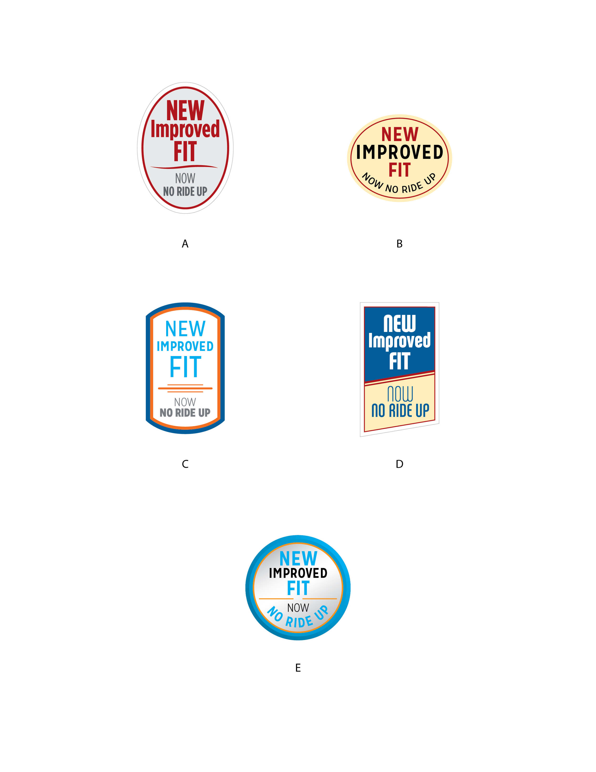 Hanesbrands New Improved Fit Sticker - Grace Kooken Design and Illustration