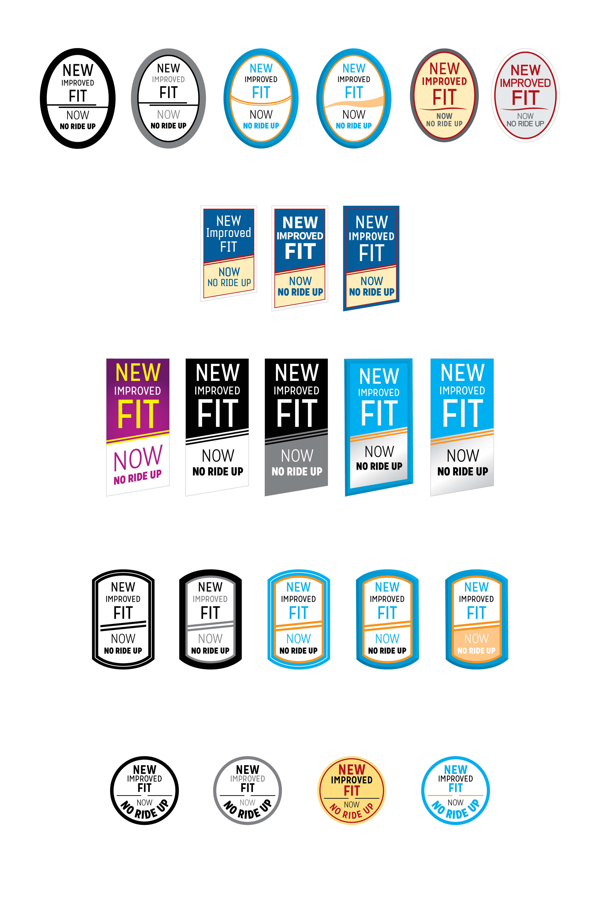 Hanesbrands New Improved Fit Sticker - Grace Kooken Design and Illustration