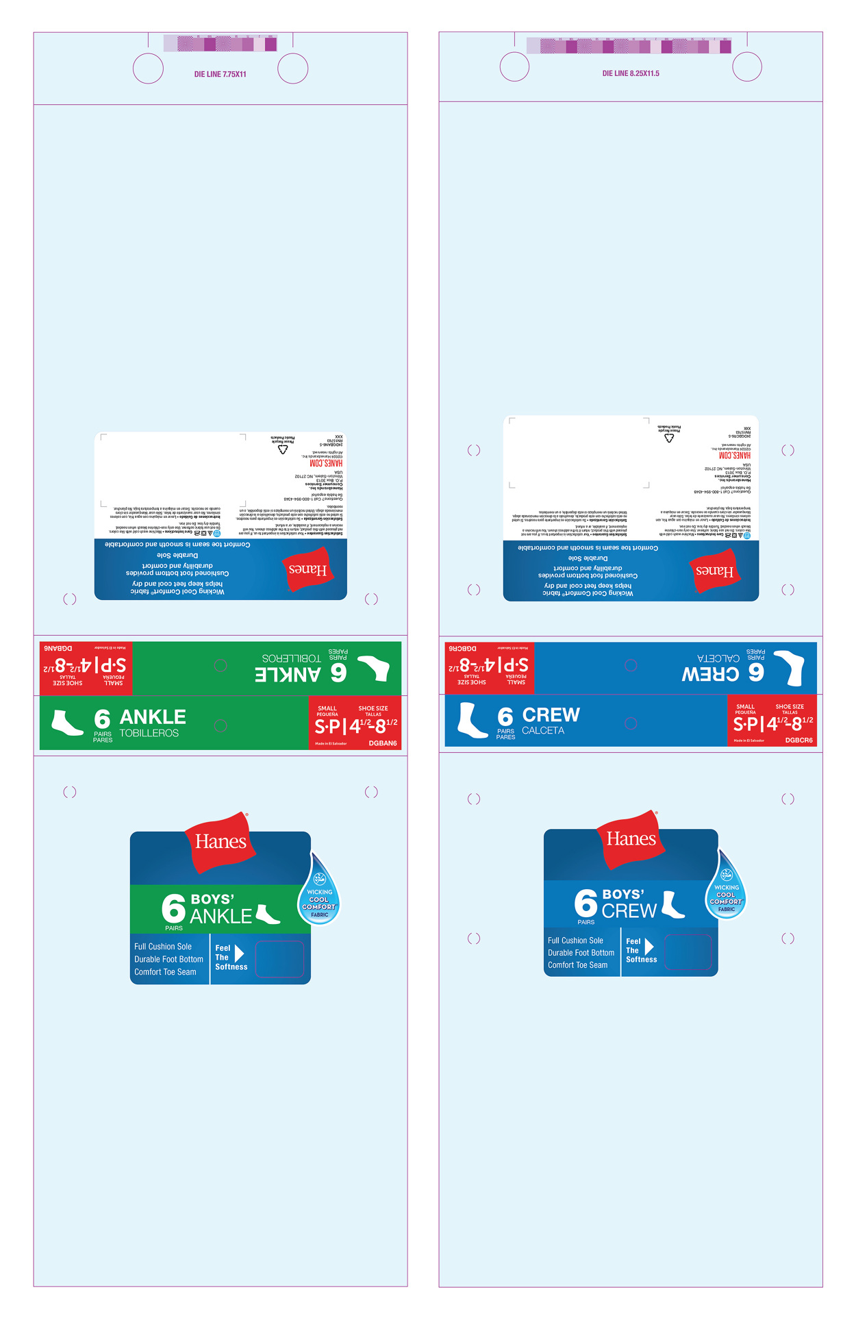 Hanesbrands Packaging - Grace Kooken - Graphic Design and Photography