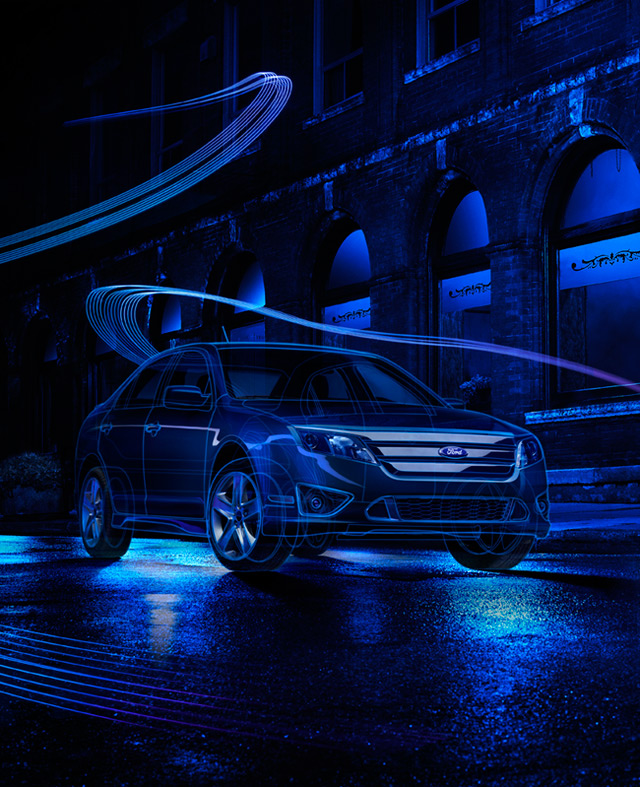 Ford Fusion with lighting effect - Miho Matsuoka