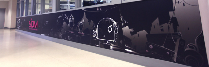 WALL ILLUSTRATIONS | EXHIBITION | WINDOW DISPLAY - Rainy graphics