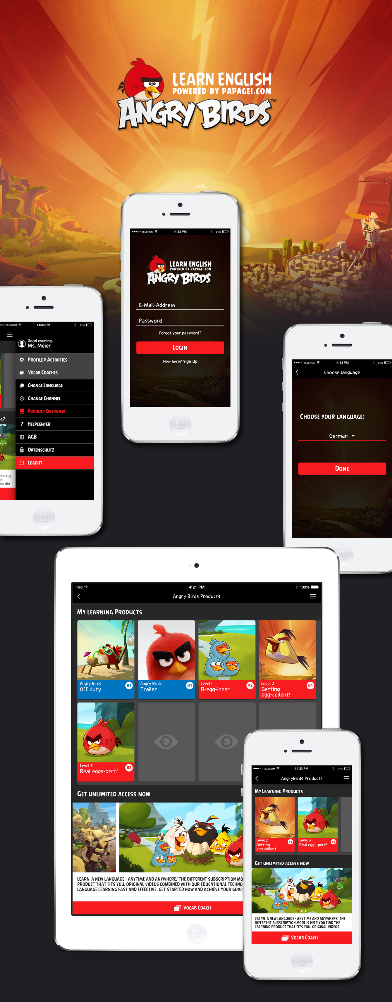 ANGRY BIRDS LEARN ENGLISH - lecaid