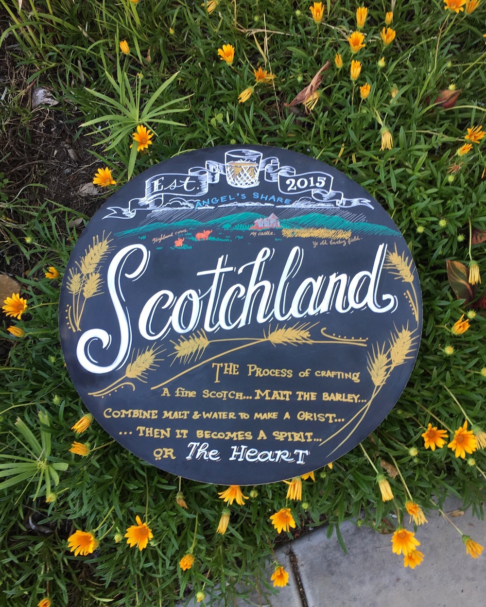 Scotchland - Type by Trish - chalk art, hand lettering and design