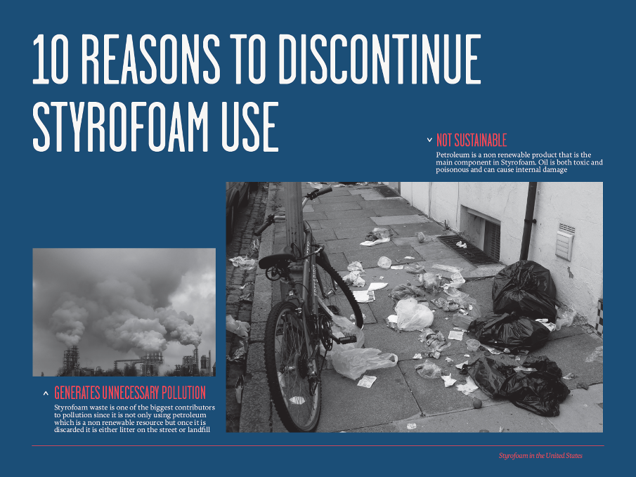Styrofoam: Light Product Big Problem - Type by Trish - chalk art, hand ...