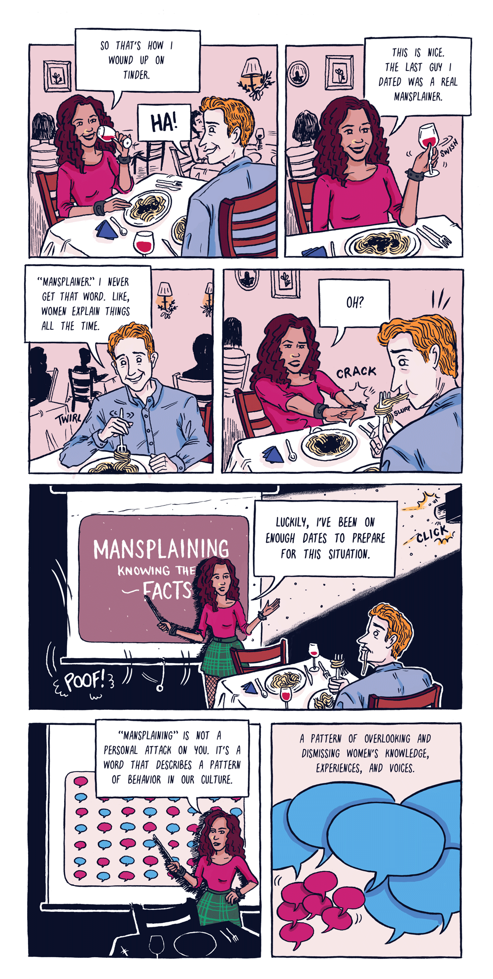 Mansplaining, Explained - Alexandra Beguez : Illustration & Comics