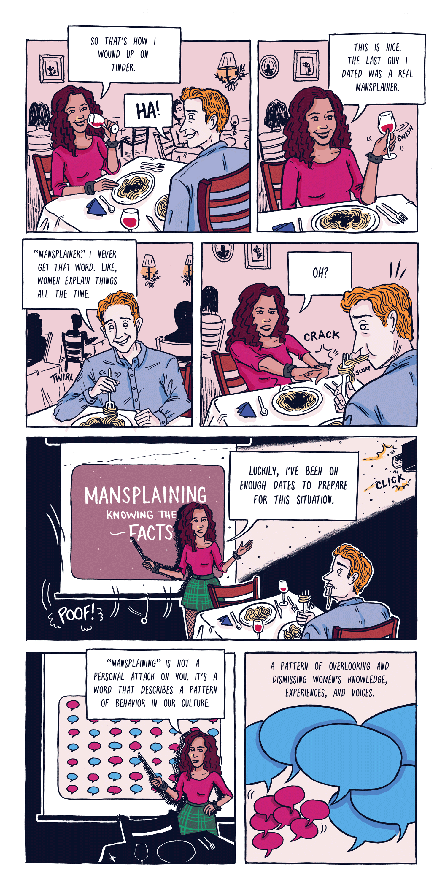 Mansplaining, Explained - Alexandra Beguez : Illustration & Comics