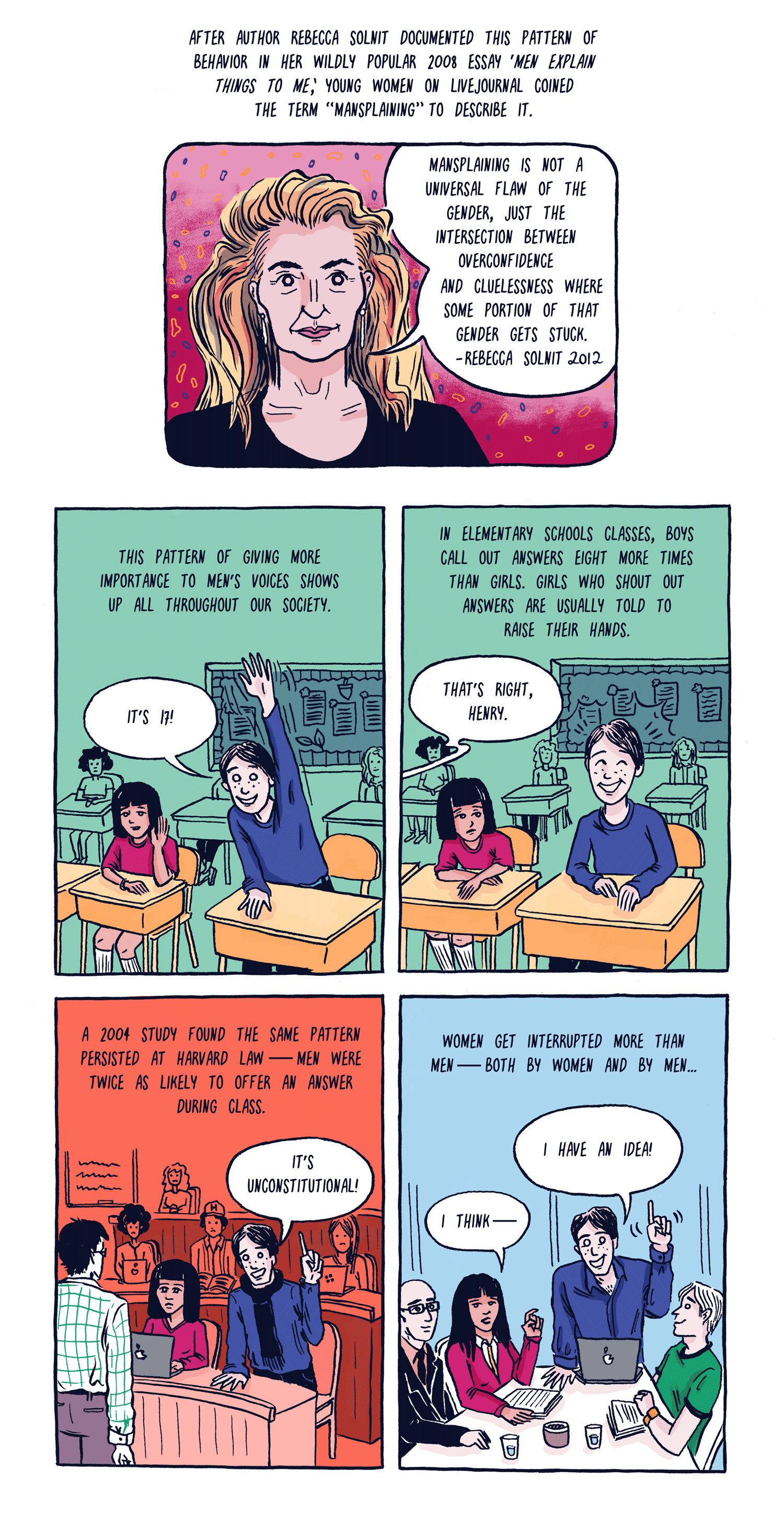 Mansplaining, Explained - Alexandra Beguez : Illustration & Comics