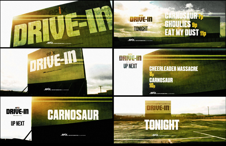 EPIX "Drive-In" : Launch - Greg Herman | Motion Design Archives