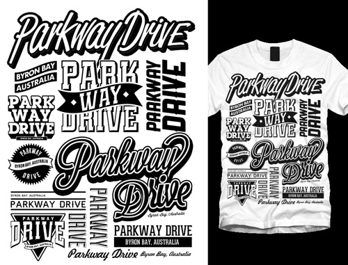 PARKWAY DRIVE - Logos Tee Design - SURVIVAL - Illustration & Design