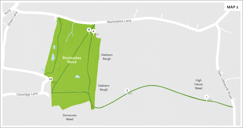 Chailey Commons Map - Corresponding Landscapes