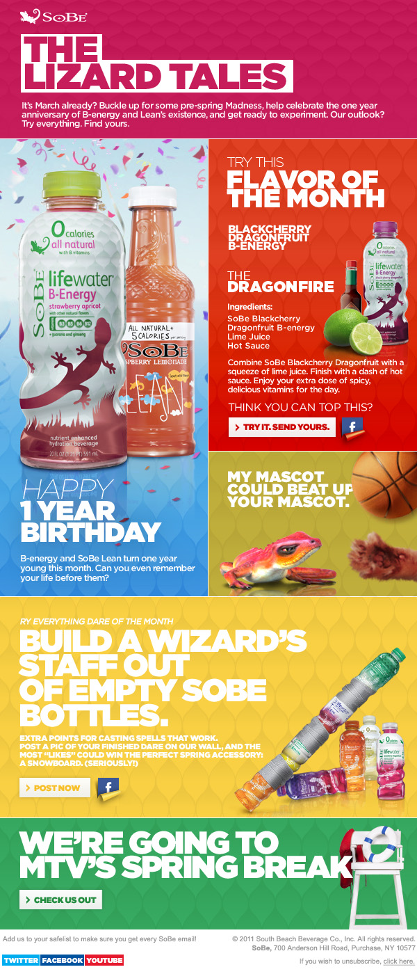 SoBe Lizard Tales Email - Jackie Backer