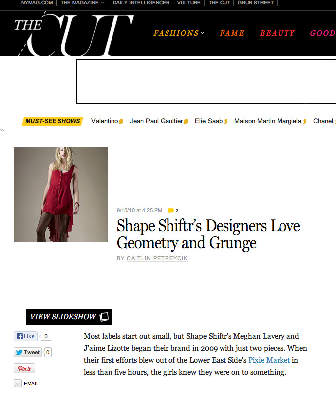 the Cut New York Magazine - 2TRIANGLS