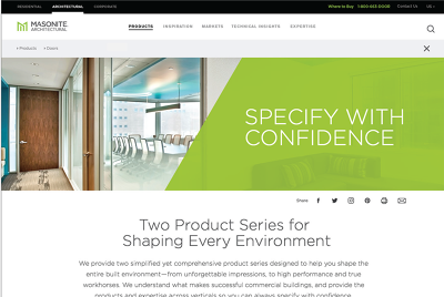Masonite Architectural Website - tmenzcooper.com