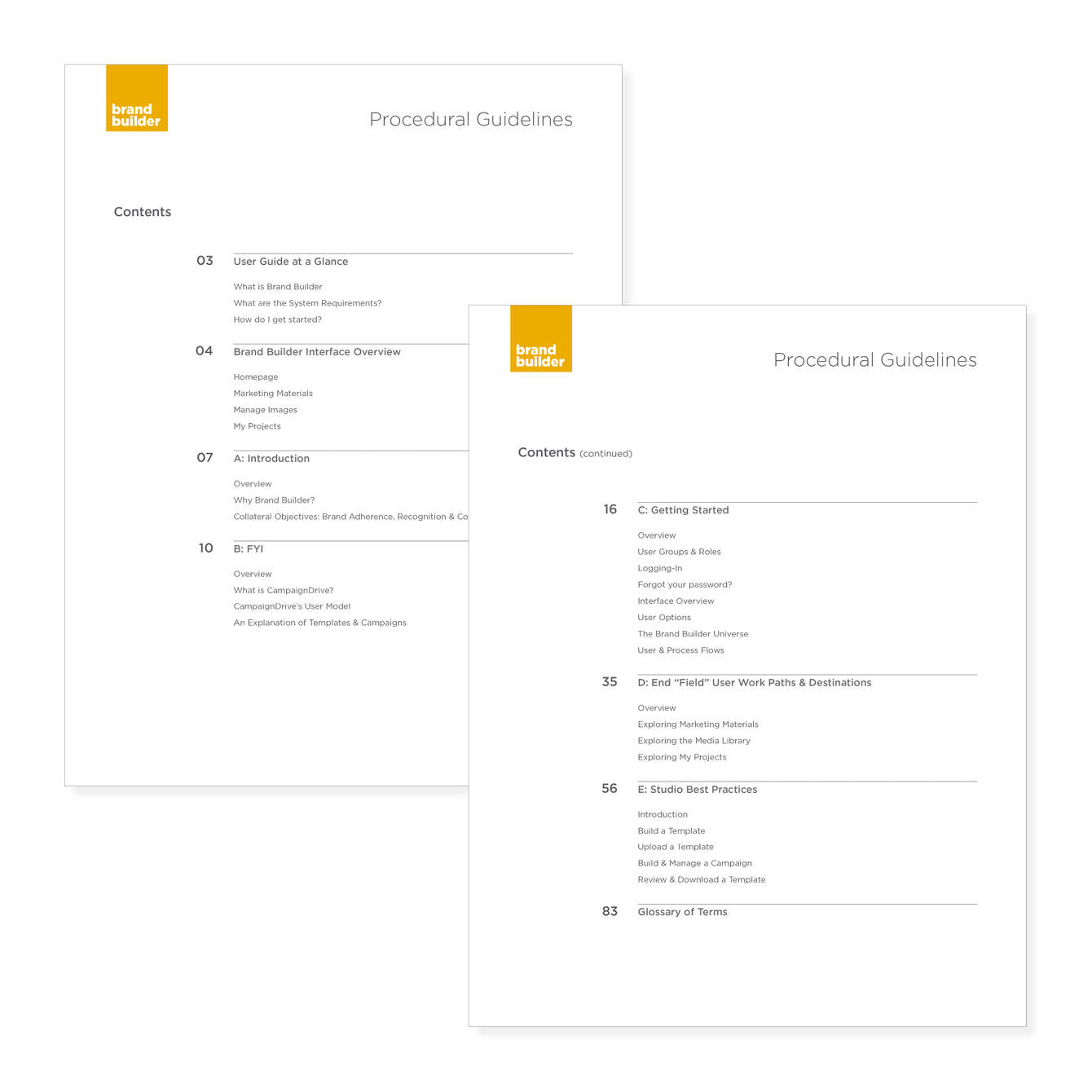 Procedural Guidelines - BROOK GRFFIN | Art Director & Designer
