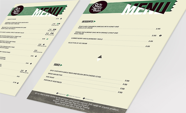 POW Menu Design - Lissy Morse