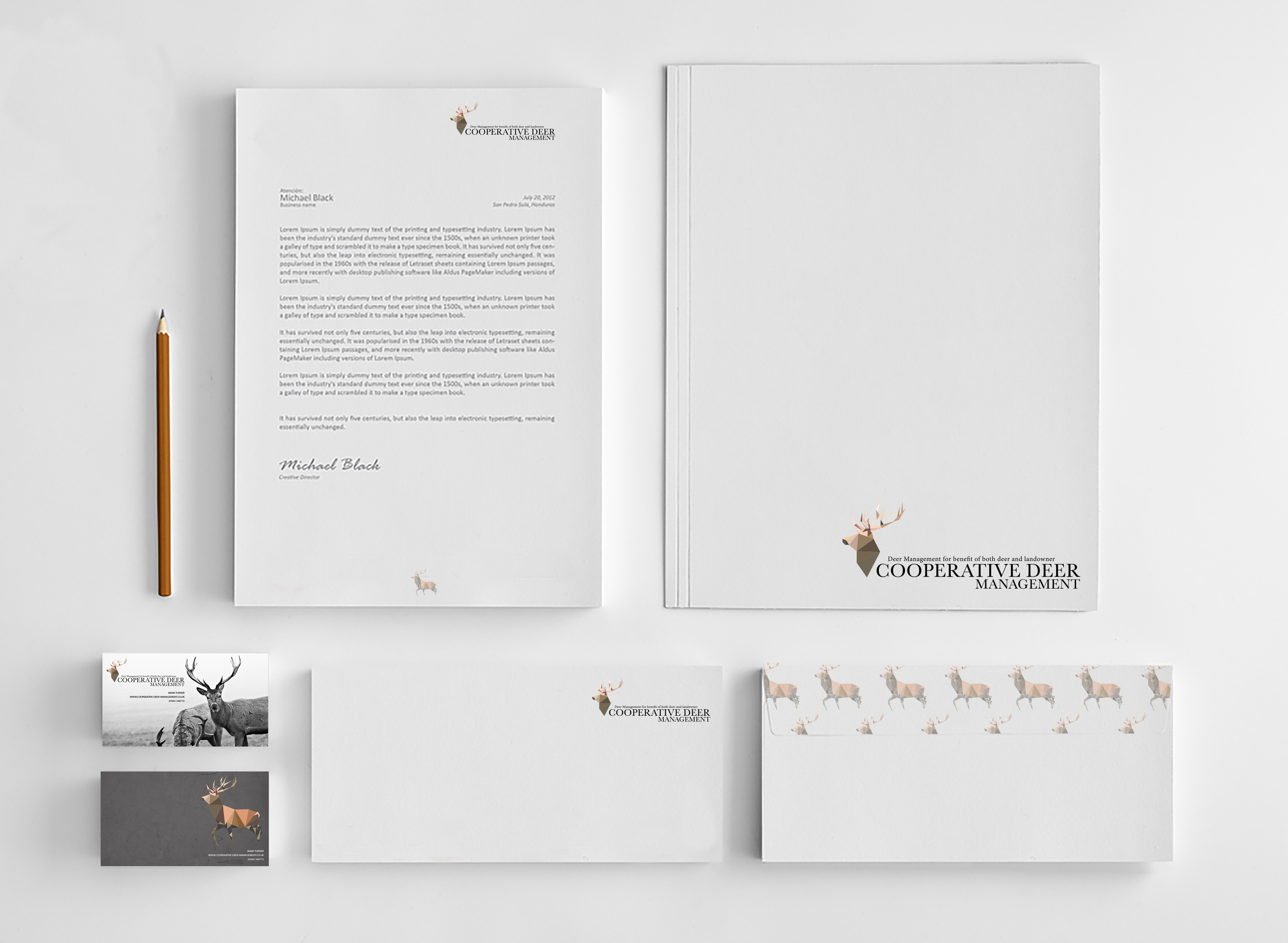 Cooperative Deer Management Logo Design - Lissy Morse