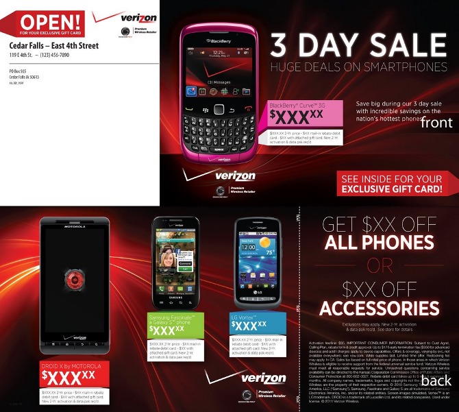 Verizon Wireless Direct Mail - Alex Cue's Portfolio