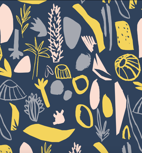 Navy Shapes - Louise Byrnes