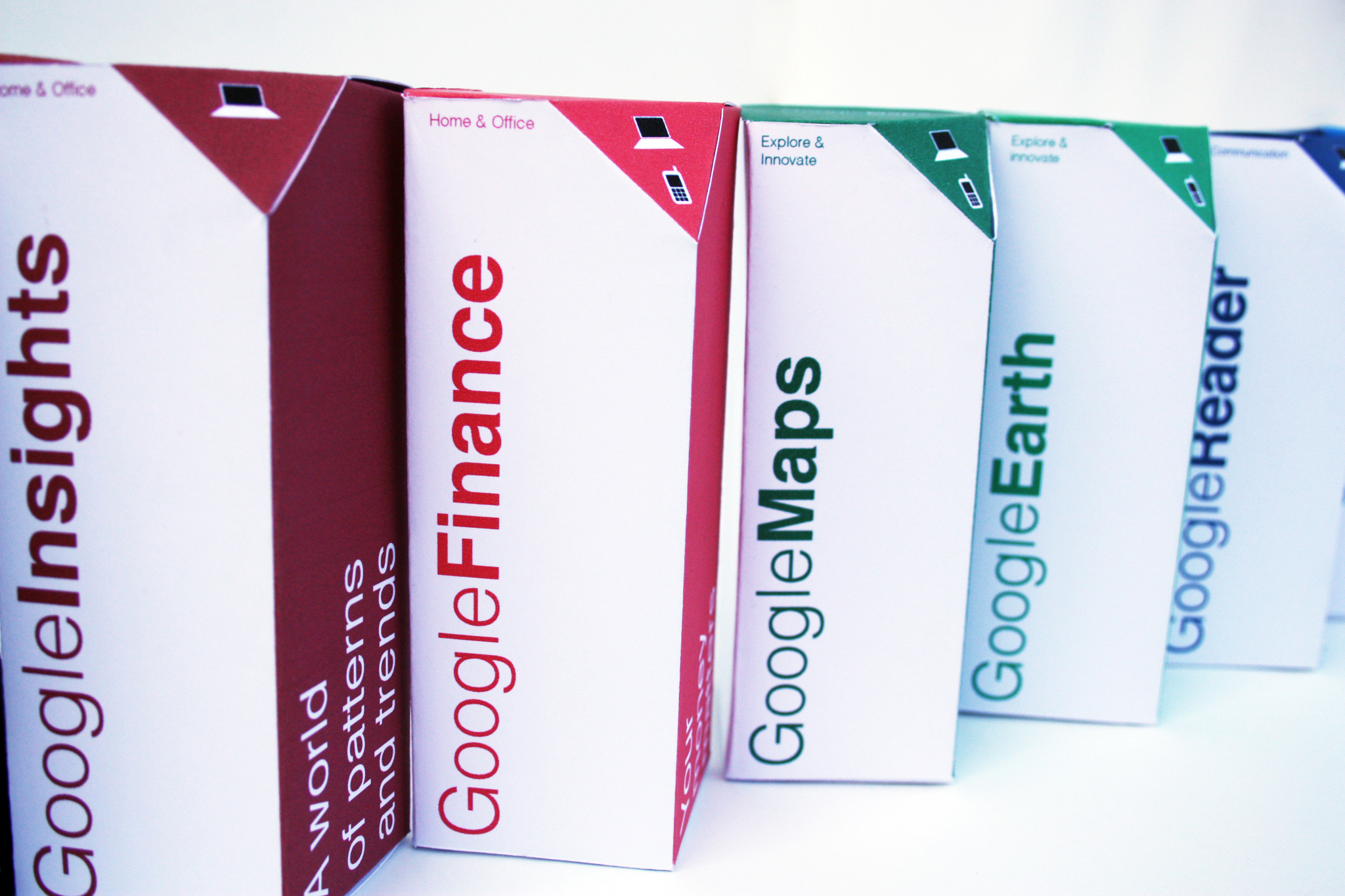 YCN | Imaginary Google Packaging - Caroline Hansford | Graphic Design
