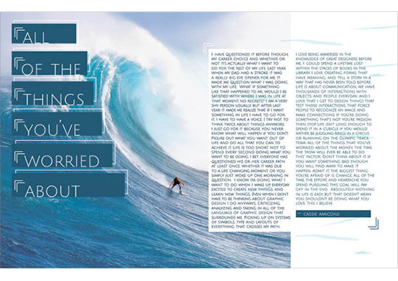Magazine Layouts - Cassie Amicone