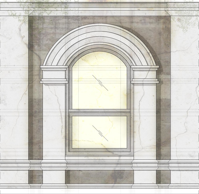 Historic Window Rendering Detail - Sam Whitburn - Interior ...