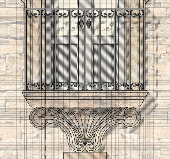 Historic Window Rendering Detail - Sam Whitburn - Interior ...