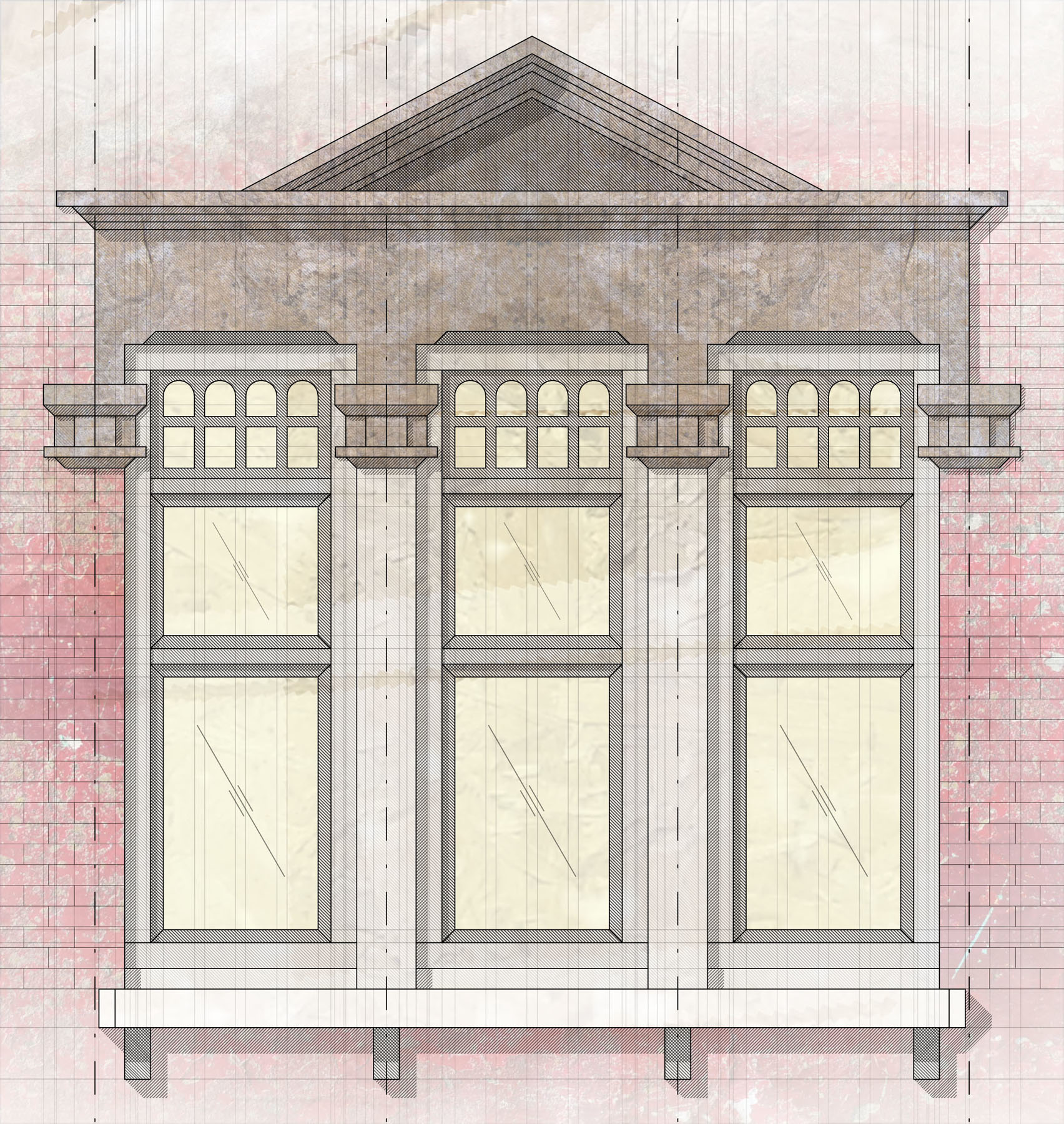 Historic Window Rendering Detail - Sam Whitburn - Interior ...