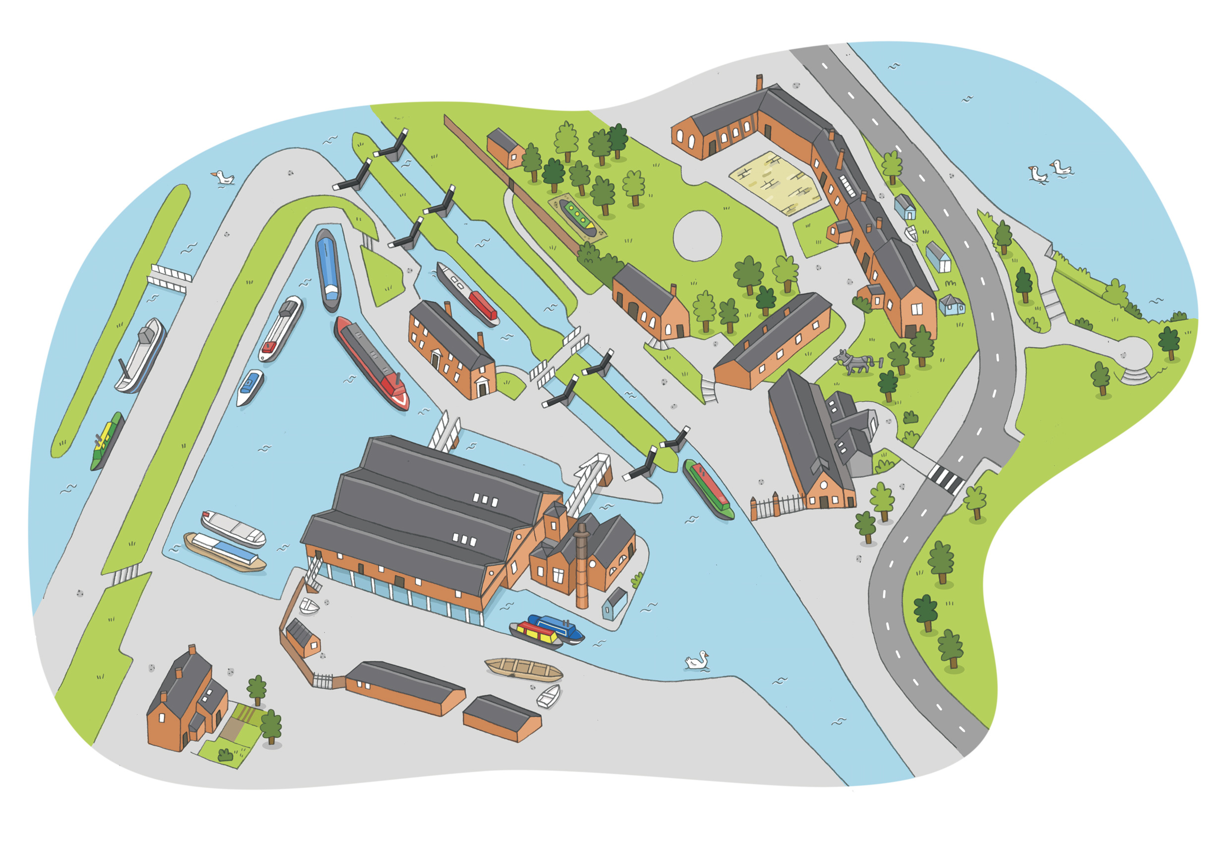 National Waterways Museum - Sophie Foster Illustration