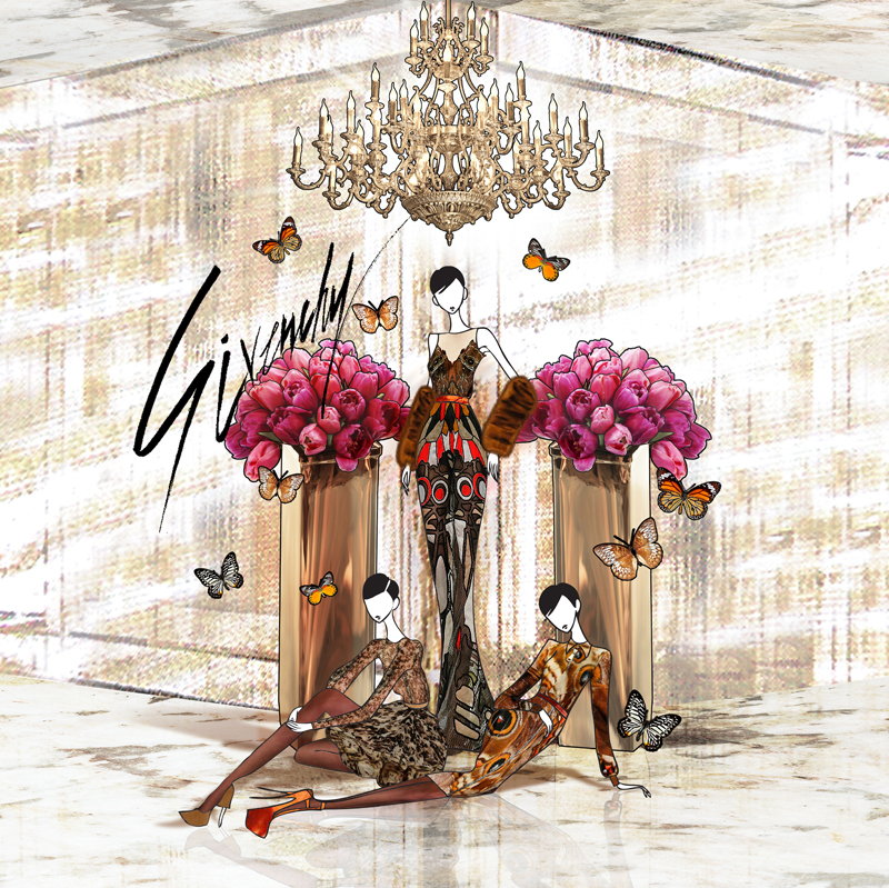 Givenchy FW14_Personal - JSK Fashion Illustration