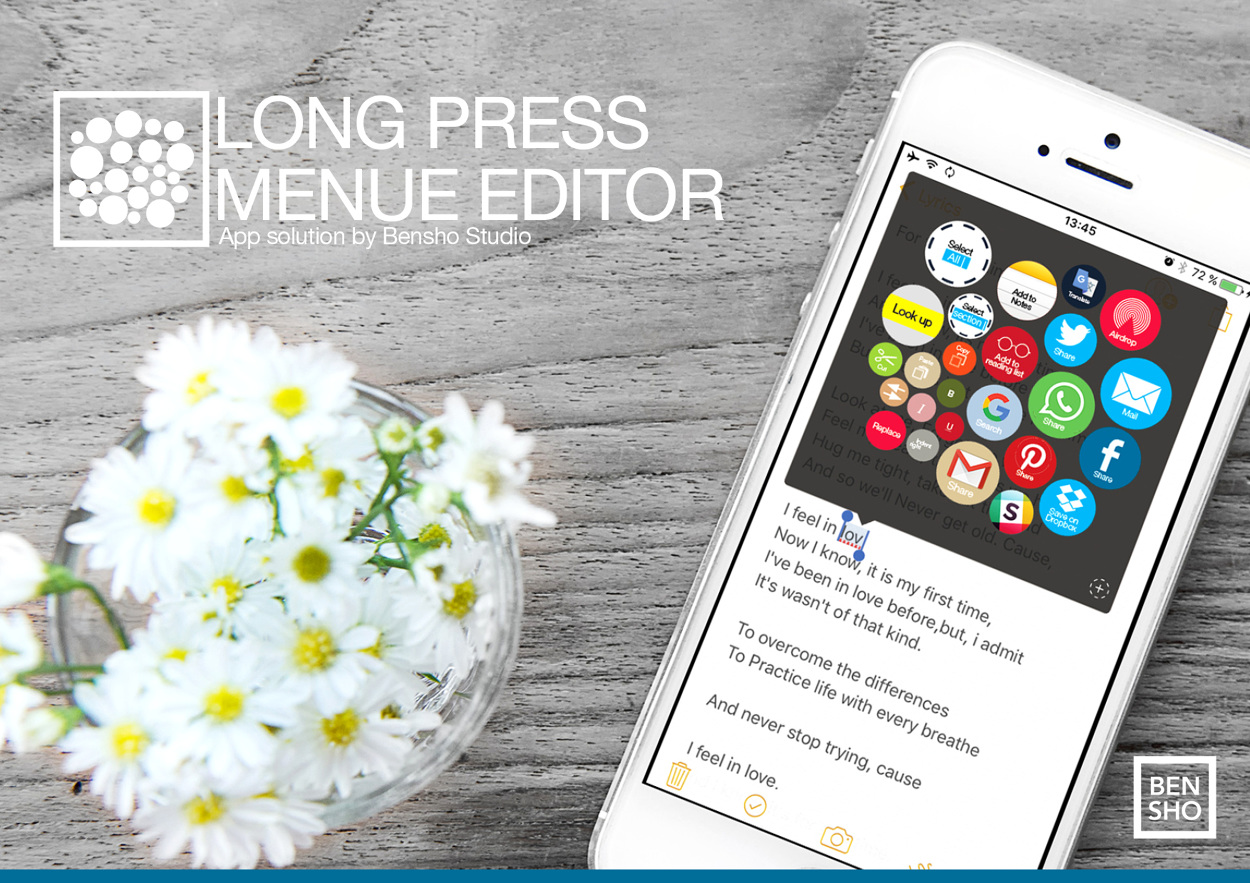Long press Menu (app) - Bensho Studio