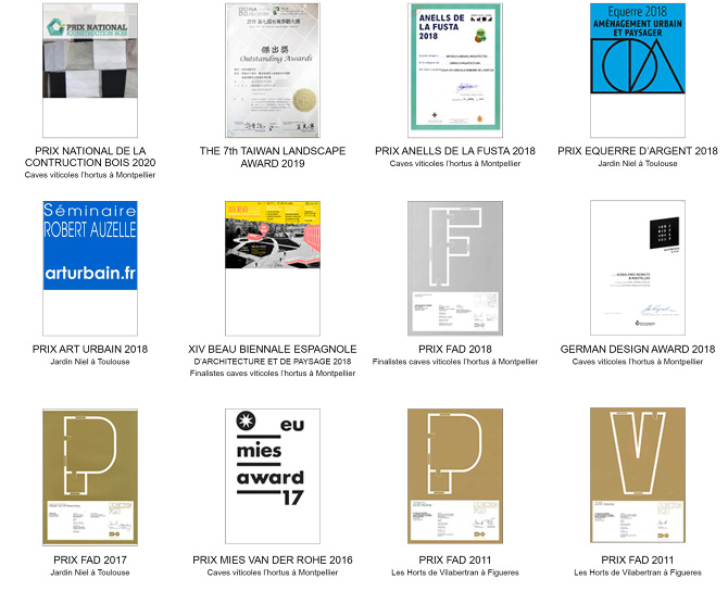 PRIX & RECOMPENSES - MICHELE & MIQUEL architectes, paysagistes et ...