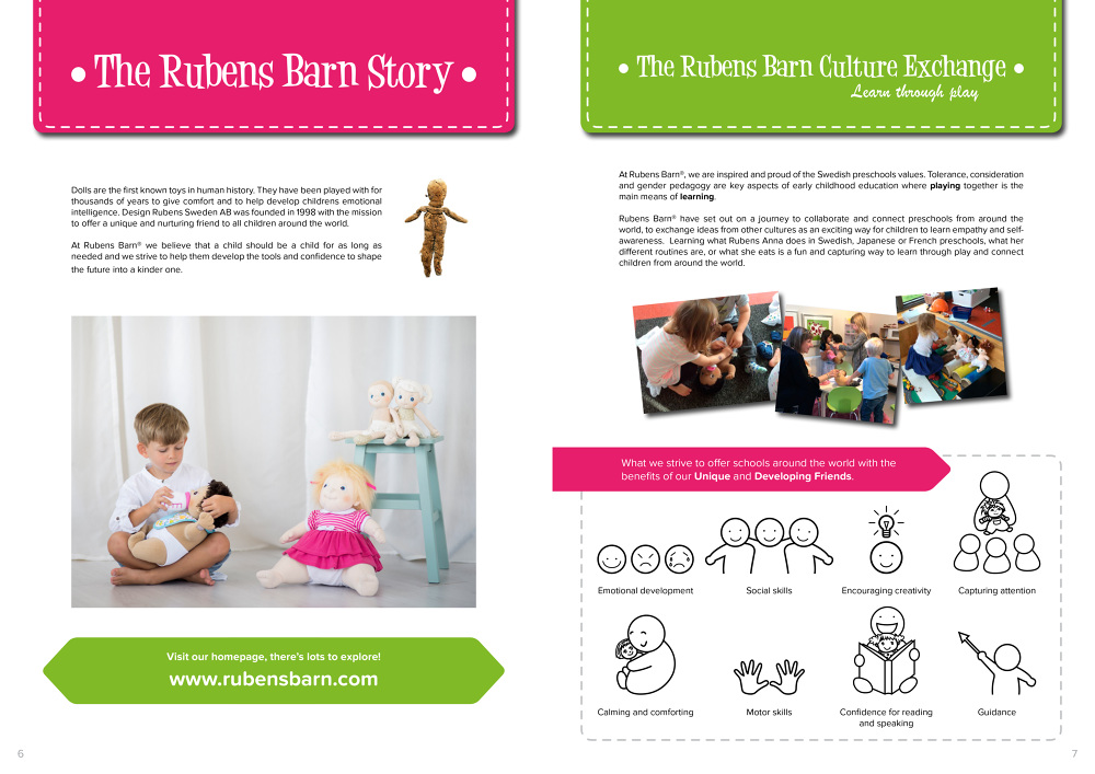 Rubens Barn graphic profile, catalogues and folders - Karin Sandqvist