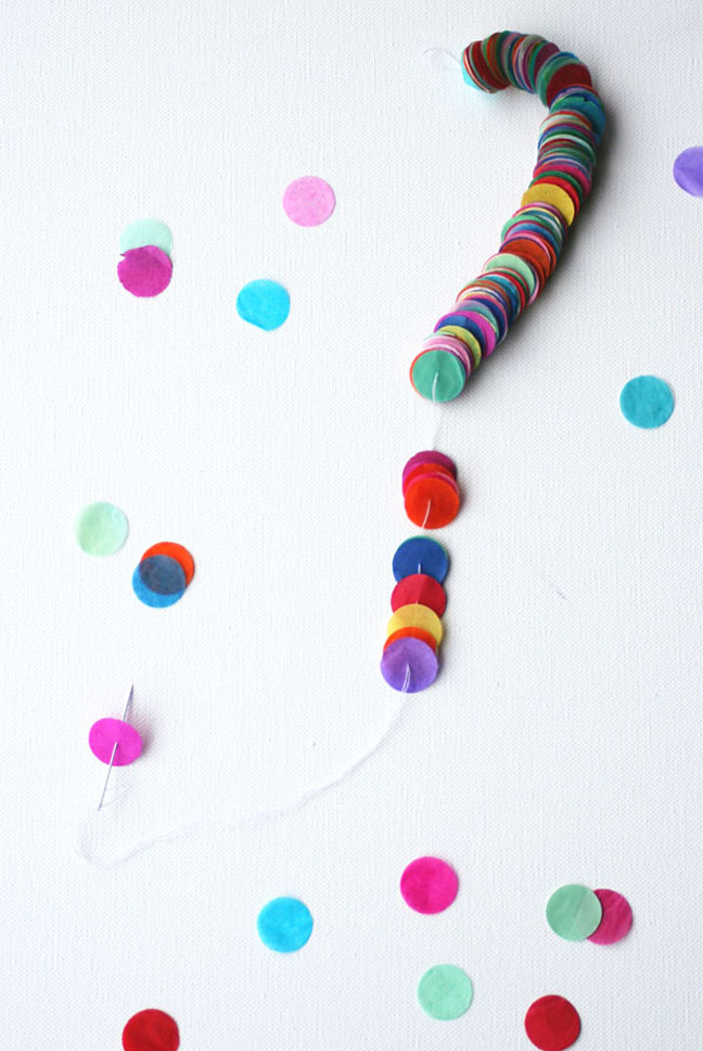 confetti and paper strands - www.tokketok.com