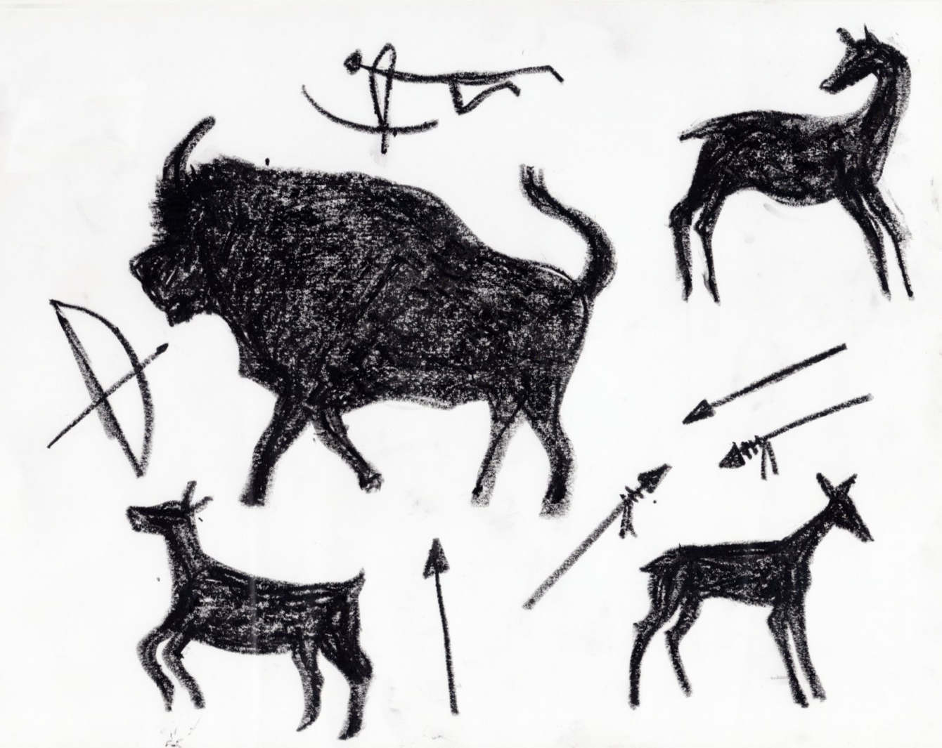 Cave Painting Pattern - Sayada Ramdial Illustration