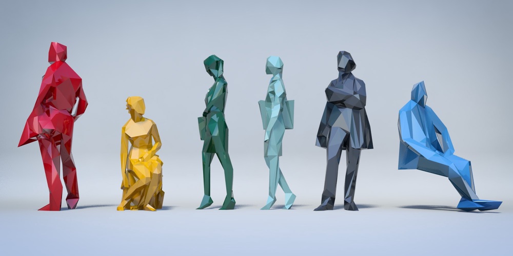 LOW POLY PEOPLE - Daniel Voshart - Design / Cinematography