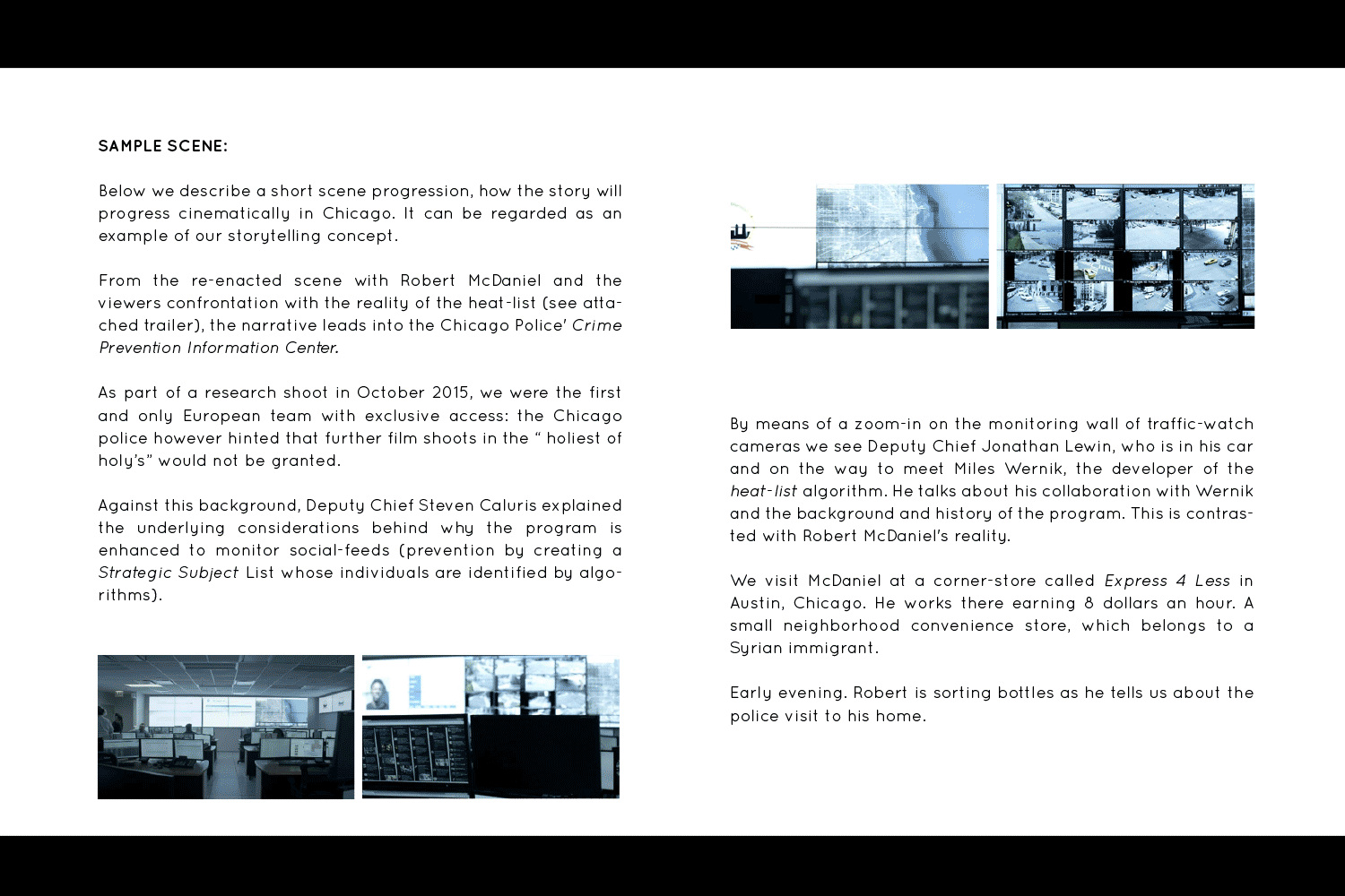 Pre - Crime Design Titles for a documentary. - Happy Graphic Designer