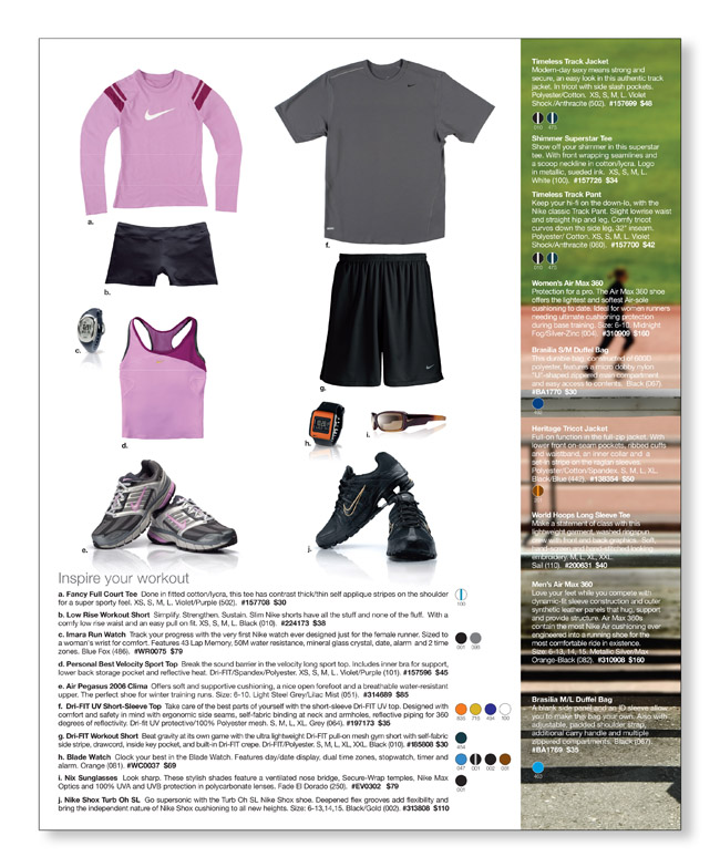 Nike — catalog spread - Jonathan Condit